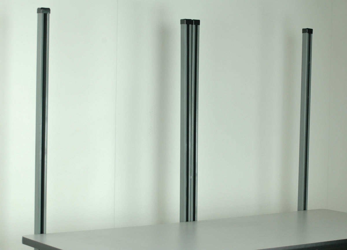 Split Overhead Structure with Straight Uprights – Stackbin