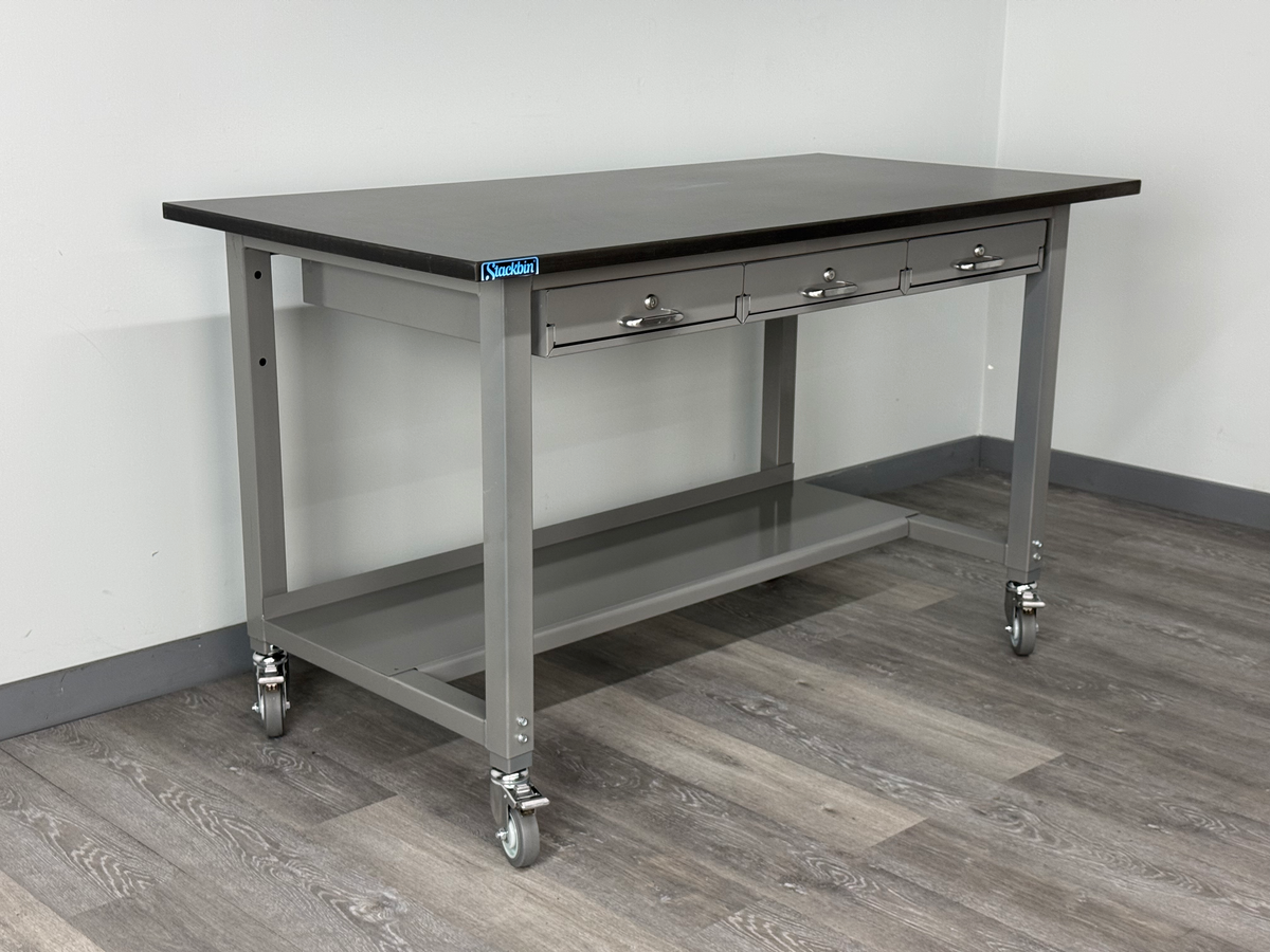 Laboratory Workbench #3 — Cleanroom-Ready Steel Workbench with Phenoli ...